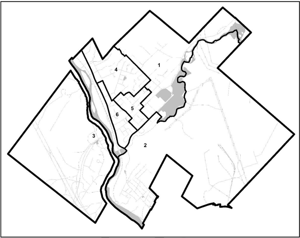 Carte électorale par districts — Ville de Windsor