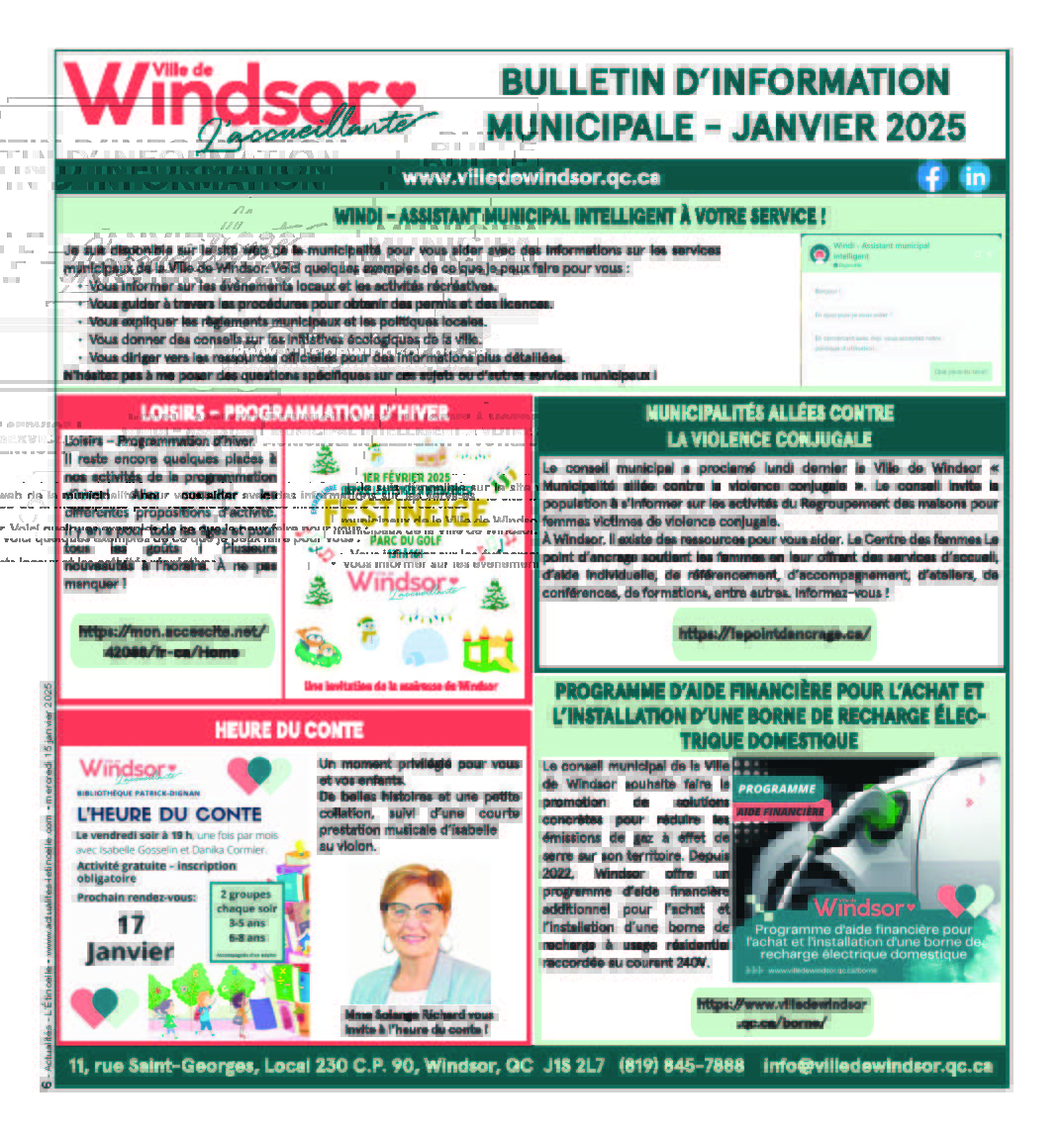 Bulletin d’information municipale — Ville de Windsor